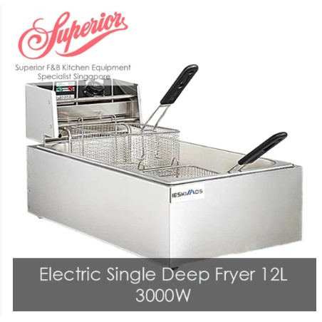 Electric Single Deep Fryer 12L | Shopee Singapore