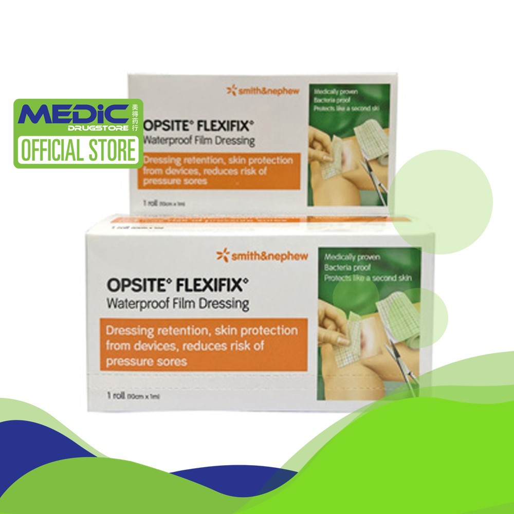 [Bundle of 2] Smith and Nephew OPSITE FLEXIFIX Waterproof Film Dressing ...