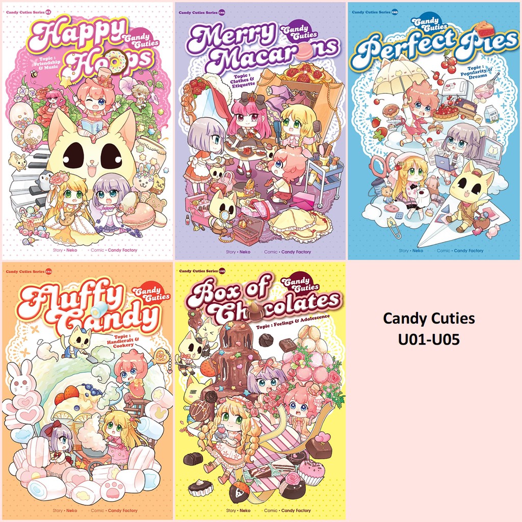 Candy Cuties Series (5 Books Bundle) Fun Educational Comics, Nurturing ...