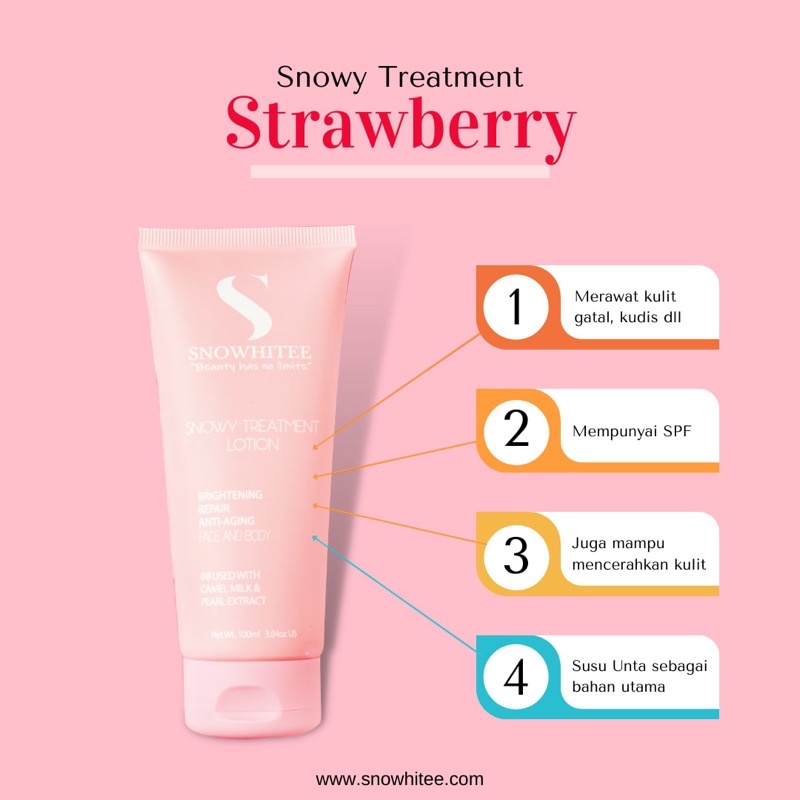 Snowhitee Snowy Treatment Camel Milk Lotion Treats Eczema Rashes ...