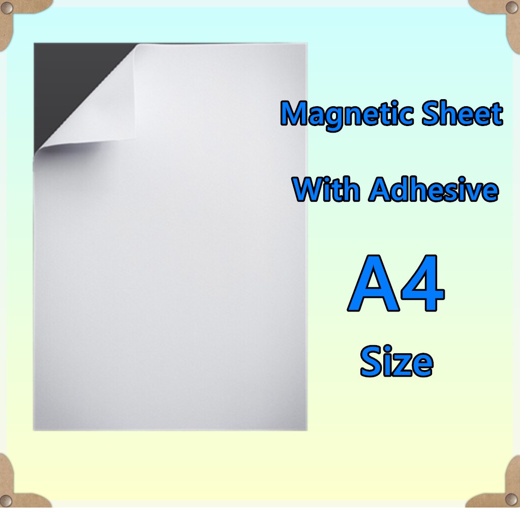 Magnetic Sheet with Adhesive A4 1mm | Shopee Singapore