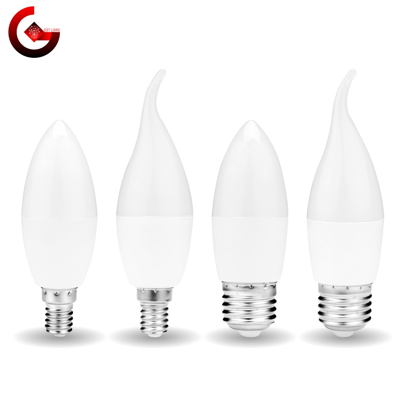 Got Liang 5W 7W LED Candle Bulb E14 E27 Led Light 220V-240V Led Lamp No ...