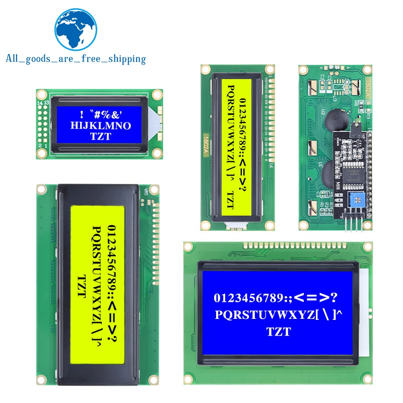 LCD Module Blue Green Screen For Arduino 0802 1602 2004 12864 LCD ...