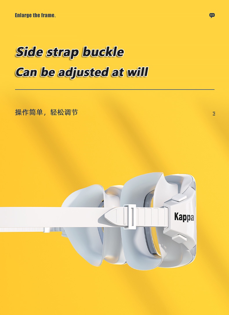 Kappa Swimming Goggles Adult Unisex Waterproof Anti-Fog High-Definition ...