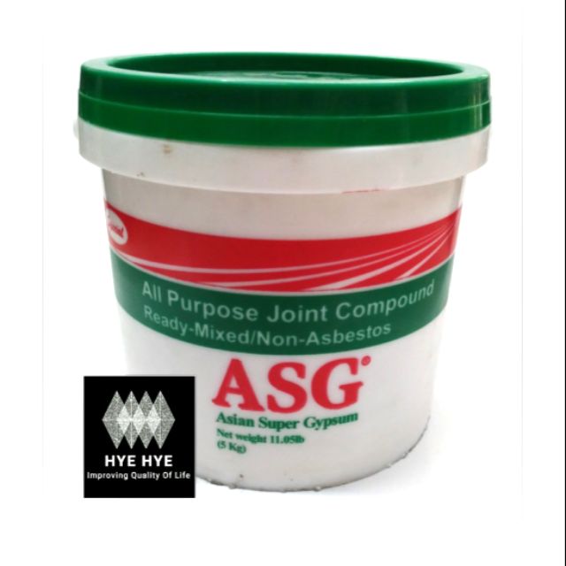 ASG PLASTER JOINT COMPOUND -5 KGS | Shopee Singapore