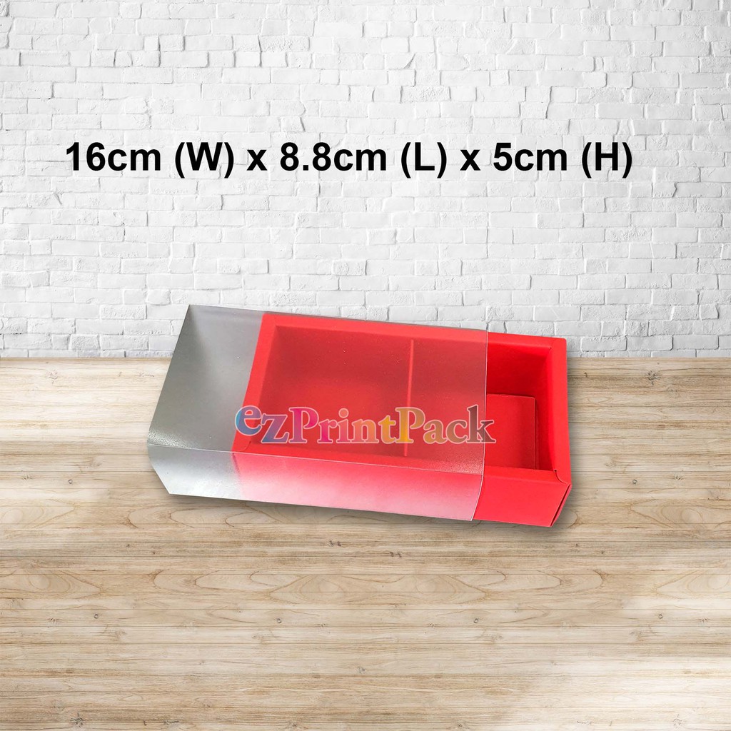 2 holes Red Box | Cake Box | Mooncake Box | Kotak Kek | Kotak Kuih ...