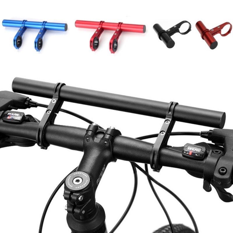Bicycle Handlebar Extended Bracket Bike Headlight Mount Bar Computer ...