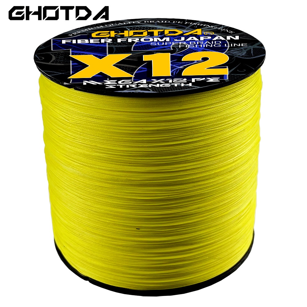 New Japanese Ghotda Multicolor Fishing Line 12 Strands 100m 100% PE ...