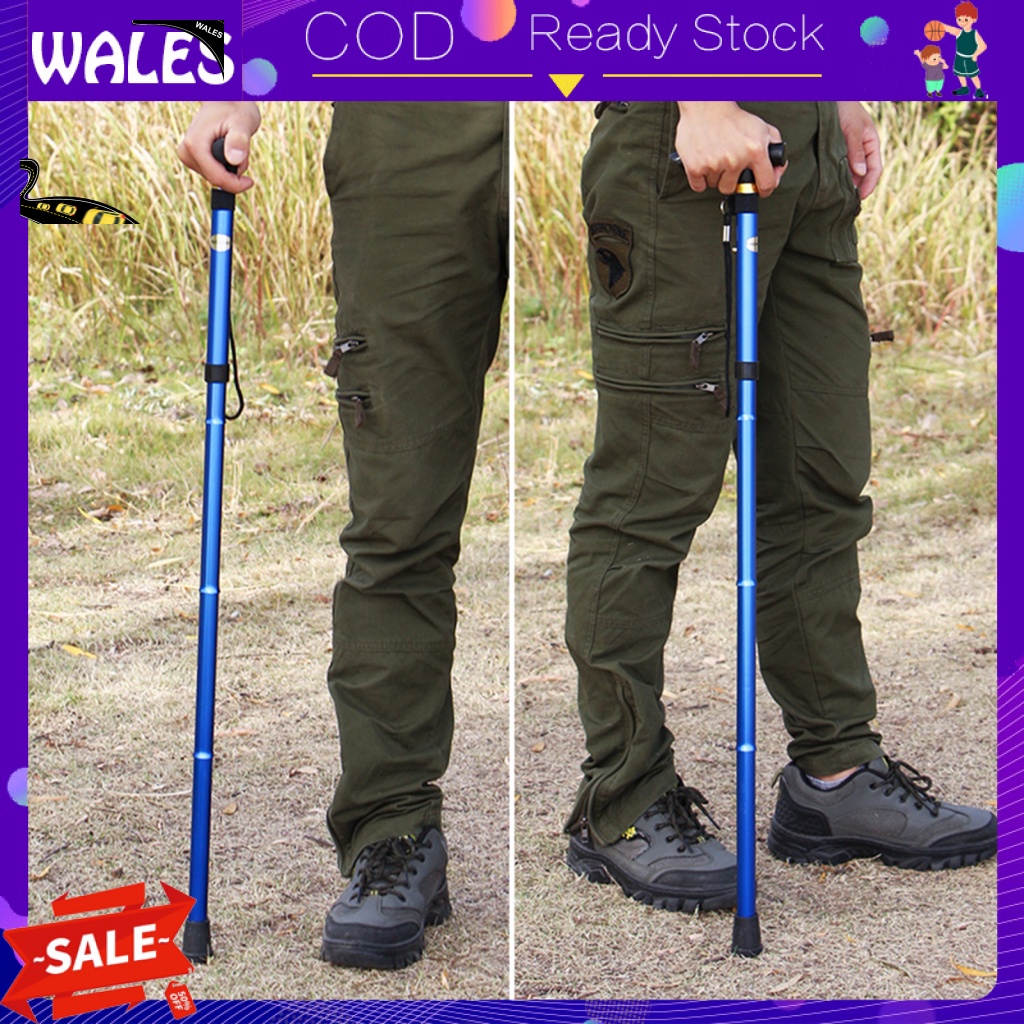 Quick Folding Walking Stick Walking Stick Telescopic Hiking Trekking ...