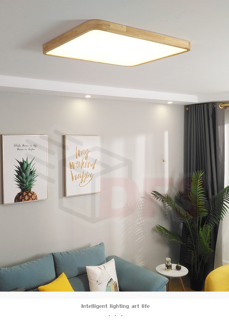 DFS LED Ceiling Light 230/300MM 24W/36W/48W Ceiling light with Wood ...