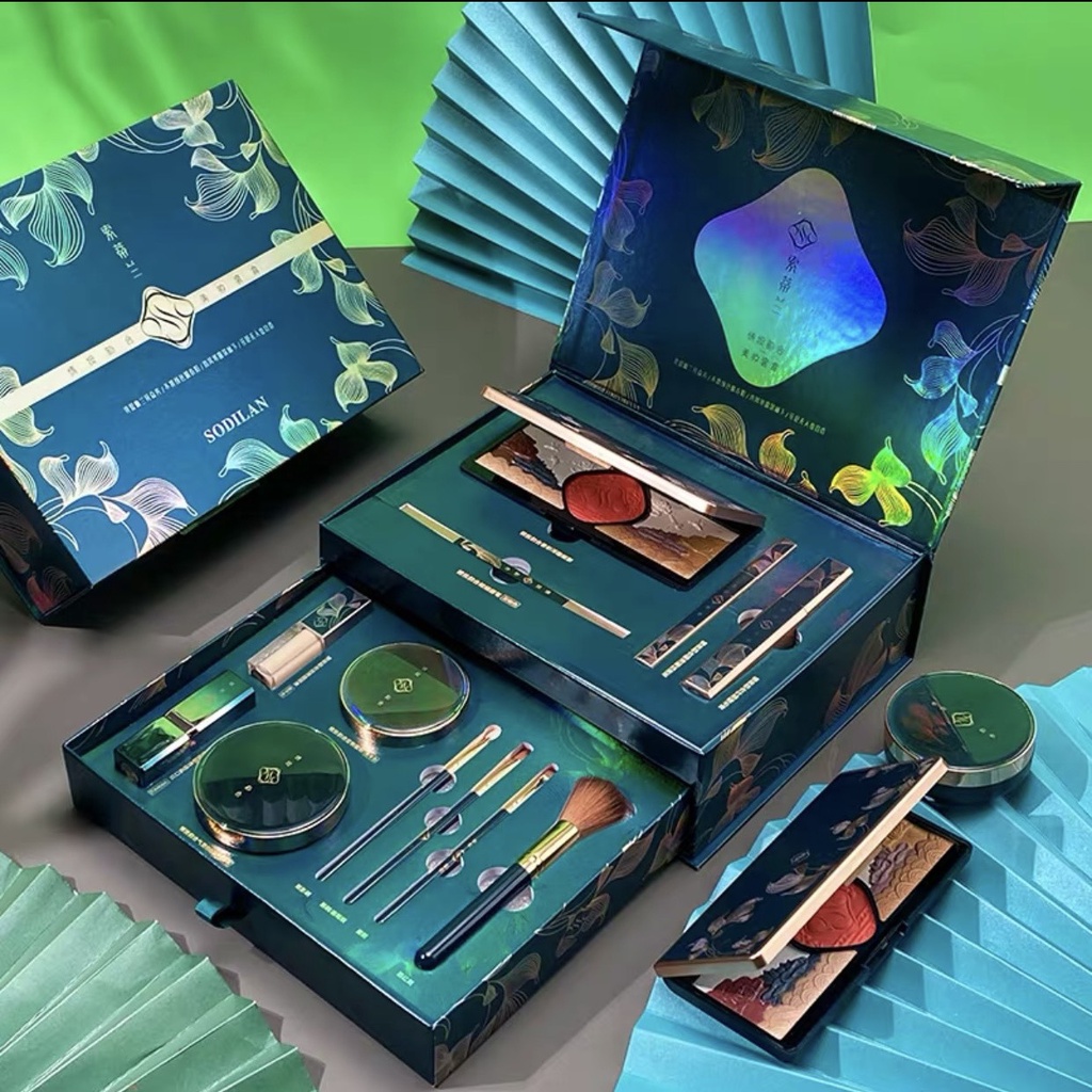 Complete Chinese domestic makeup set of 12 Genuine SODILANPiece, 2 ...