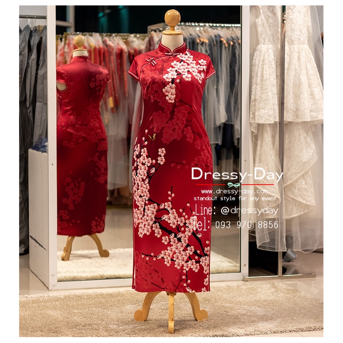 Chinese New Year Dress Fat Man 2022 Beautiful Female Cheongsam Style ...