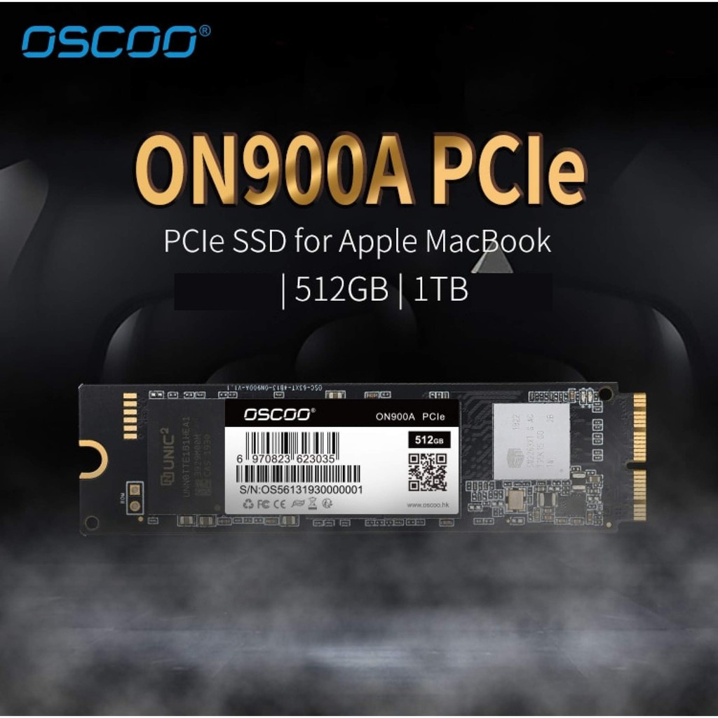 OSCOO ON900A PCIe 512GB / 1TB SSD for MB Air/MB Pro (Retina) / MacMini ...