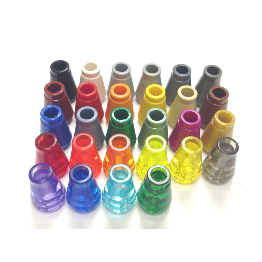 LEGO 4589b Cone 1x1 with Top Groove | Shopee Singapore