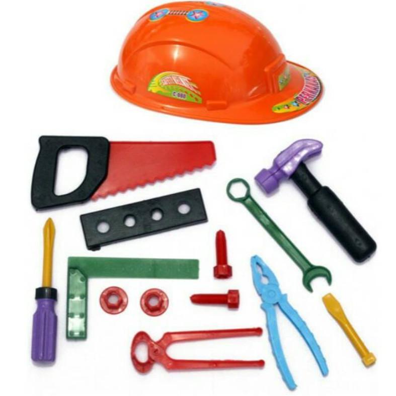 Toy Helmet Tool Kit For Kids BS | Shopee Singapore
