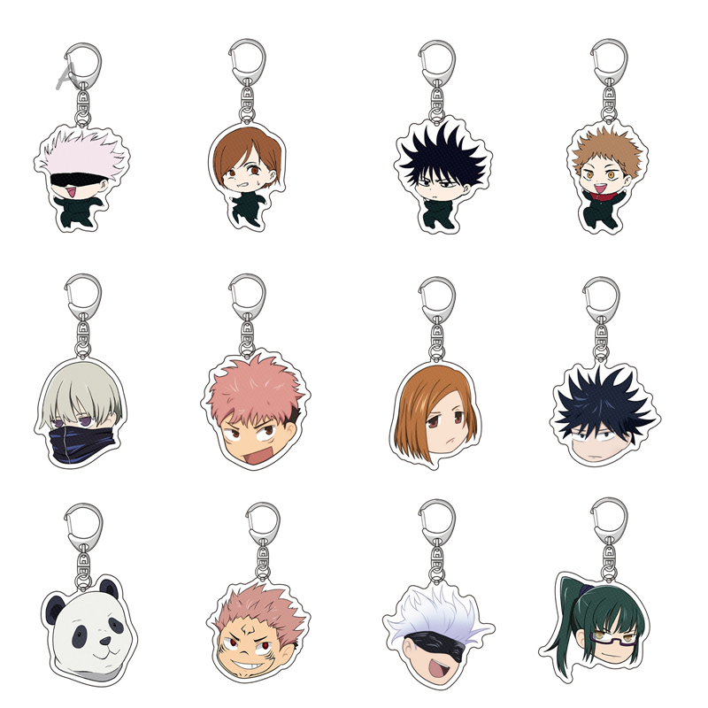 Jujutsu Kaisen Yuji Itadori Kugisaki Nobara Acrylic Keychain Key rings ...