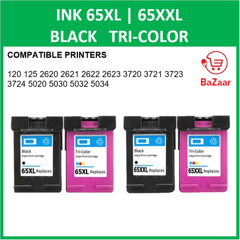 Compatible 65xl 65 Xl Black Tri Color Tri Color Ink Sg Stock For Hp