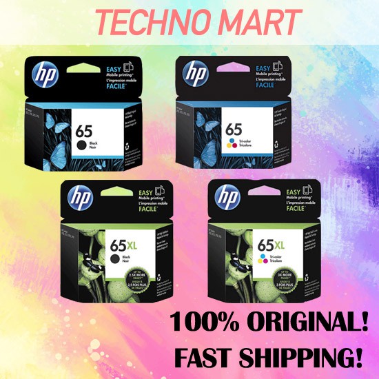 [SG Local Stock] Original HP 65 65XL Black Tri Color HP65 XL HP65 ...