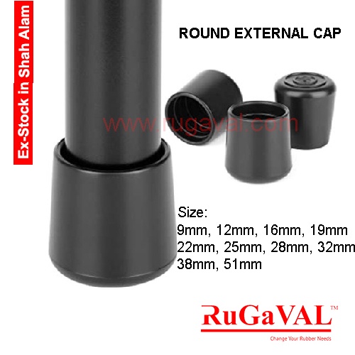 Round External Cap, Size Range: 9mm - 28mm, Outer Rubber Cover Cap ...