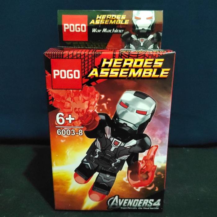 Lego Brick Minifigure POGO HEROES ASSEMBLE WAR MACHINE SY 60038 ...