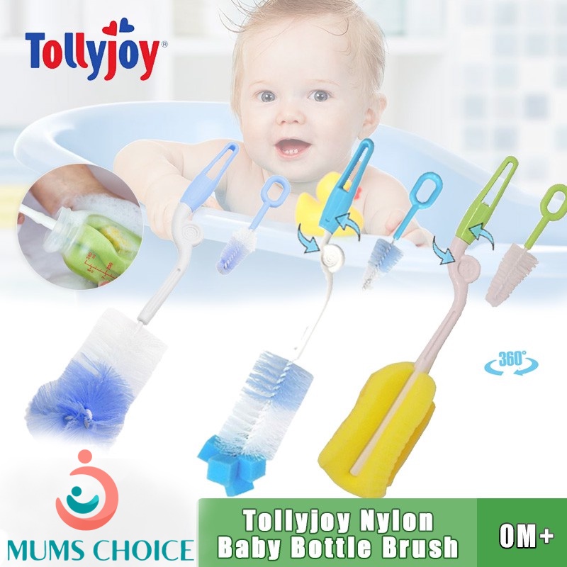Tollyjoy Nylon Bottle Brush - (Nylon Brush , Sponge Head , Full Sponge ...