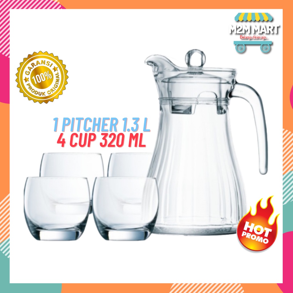 Pitcher/jug/teapot + Glass Set Luminarc Bucolique | Shopee Singapore