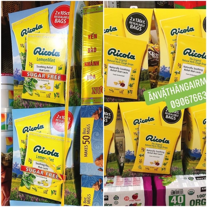 [Beautiful Date 01/2025]Ricola Herbal Lozenges 105 tablets, 130 tablets ...