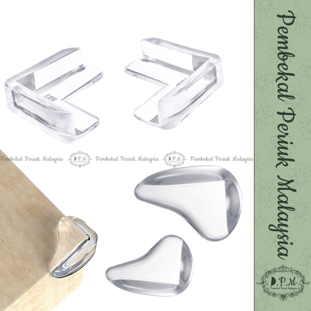 Table Corner Bumper L-shaped / Teardrop Type / Bumper Sudut Meja ...