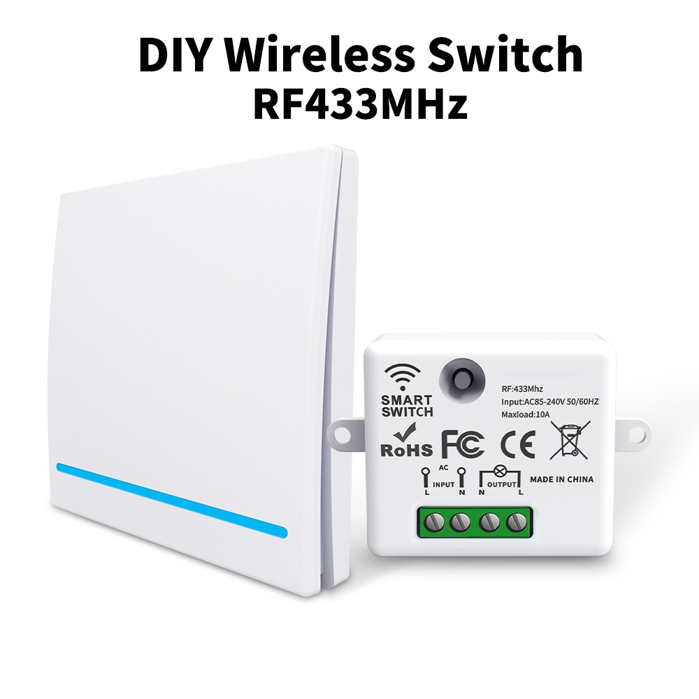 Wireless Switch RF 433Mhz Smart switch Remote Control switch | Shopee ...