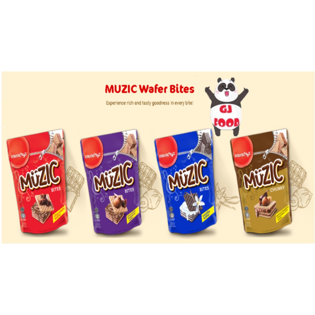 HALAL Munchy's Muzic Wafer Bites 180g | Shopee Singapore