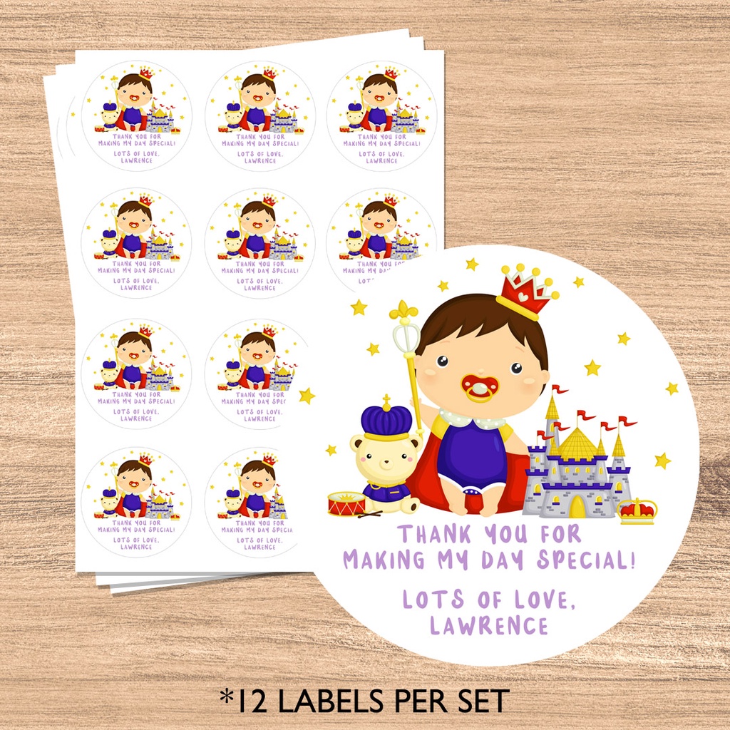 Custom Birthday Sticker Labels Party Favor Labels Goodie Bag Labels ...