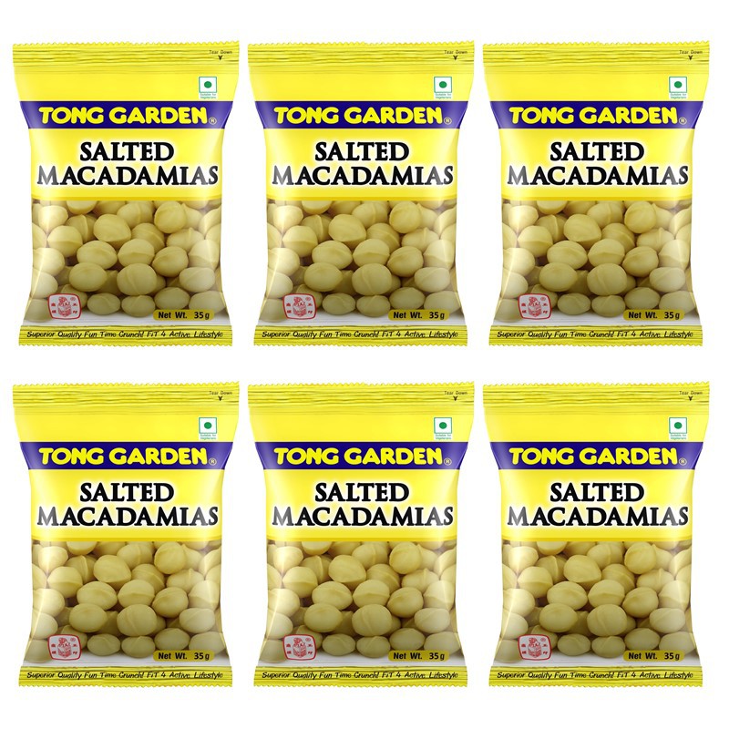 Tong Garden Mini Nuts - Salted Macadamias 35g (Bundle of 6) | Shopee ...