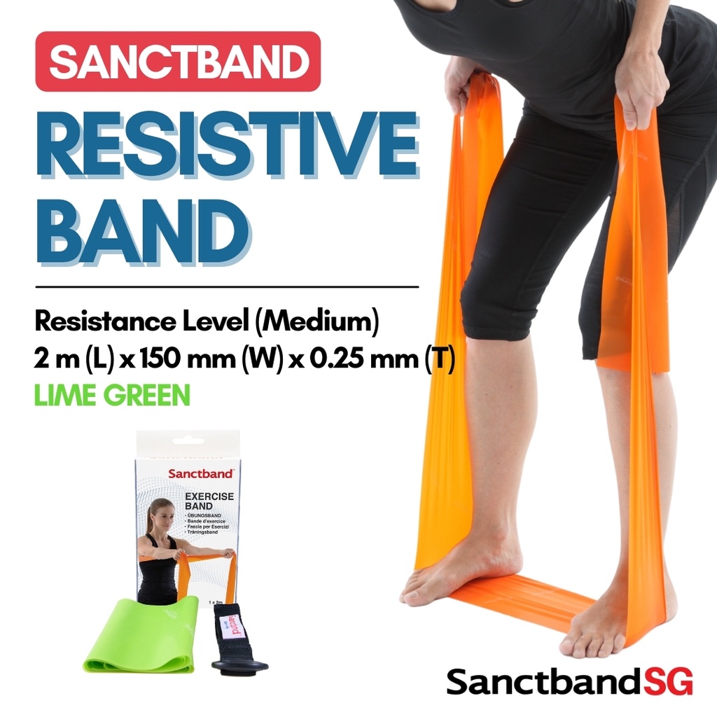Sanctband Resistance Band 2m Length Resistive Band Medium Resistance ...