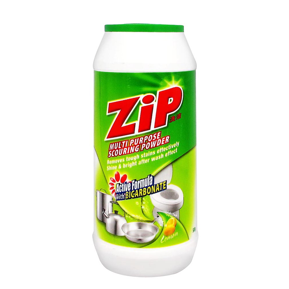 Zip Multi Purpose Scouring Powder - Lemon (500g) | Shopee Singapore