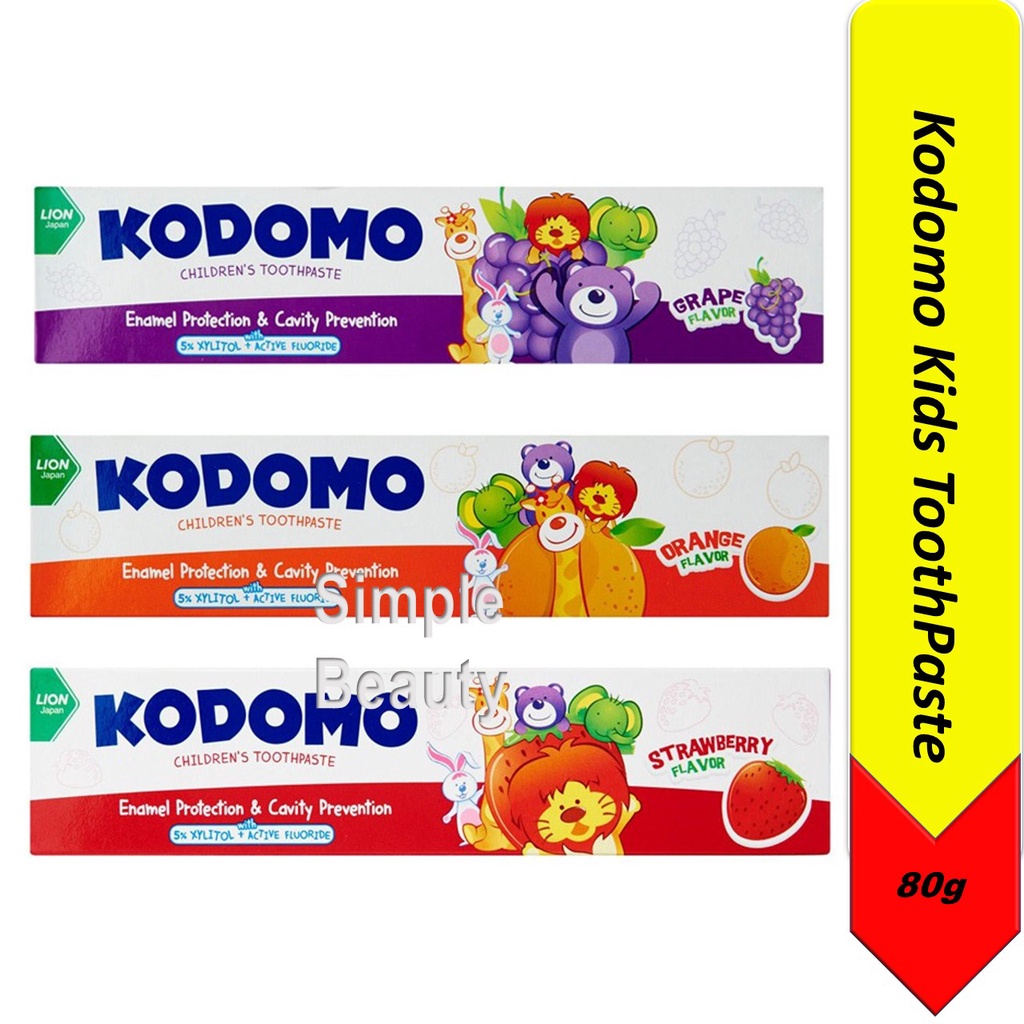 Kodomo Anti-Cavity Toothpaste Children Kids, 80g | Shopee Singapore