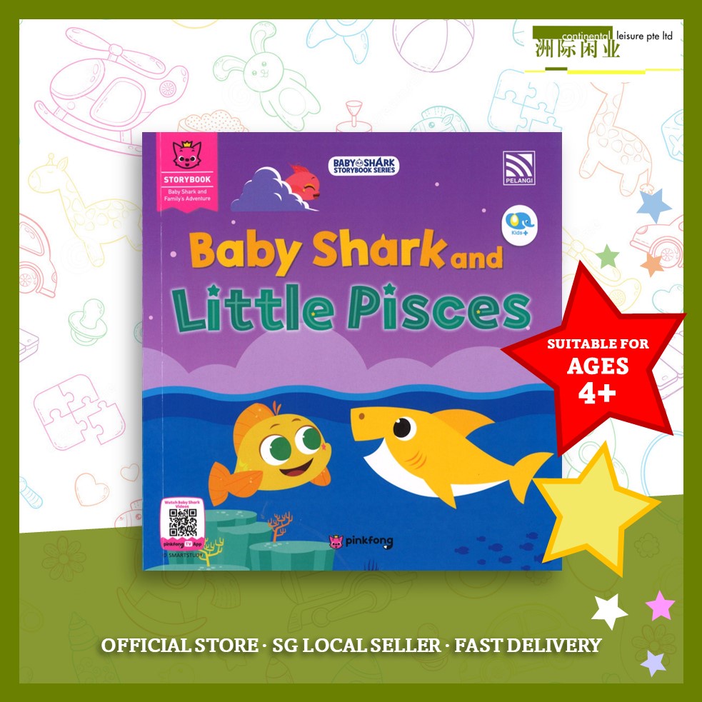 Baby Shark Storybook Series: Baby Shark and Little Pisces | Shopee ...