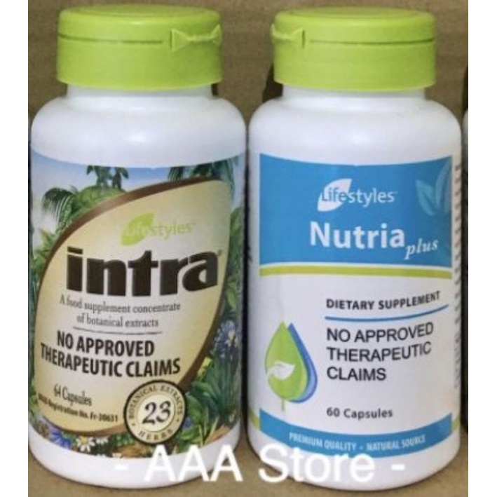 intra Food Supplement Concentrate Capsules & NutriaPlus (Set of 2) at ...