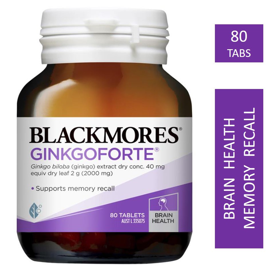 Blackmores Ginkgo Forte 2000mg 80 Tablets (Expiry: Jan 2028) | Shopee ...