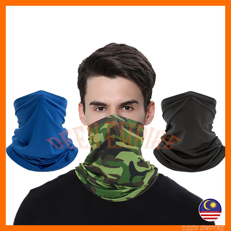 DES Half Face Mask Balaclava Head Buff Bandana Topeng Separuh ...