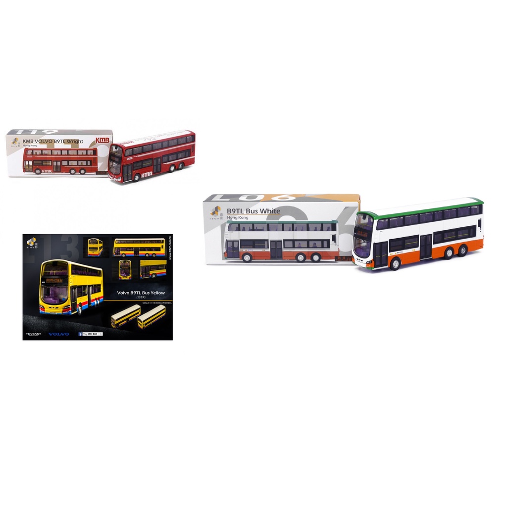 SG Seller: TINY Volvo Wright B9TL KMB 119 sv16/ L13 Bus Yellow B3X (No ...