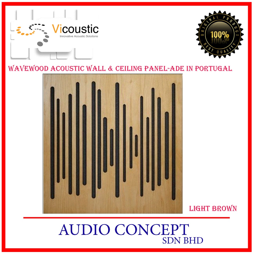 Vicoustic Wavewood Acoustic Wall & Ceiling Panel ( Made In Portugal) | Shopee Singapore