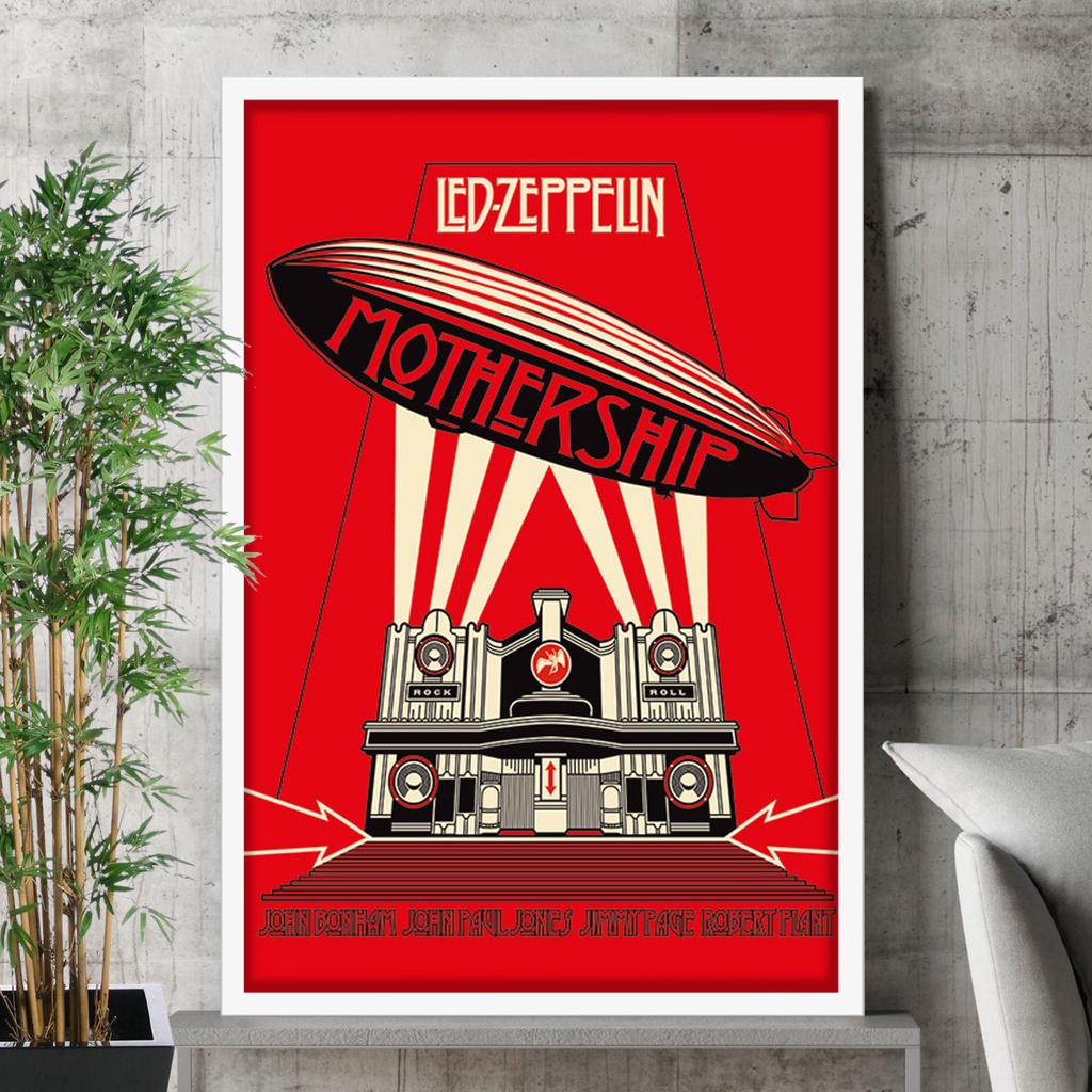 Led Zeppelin Mothership Red Band Music Pinup Poster | Shopee Singapore