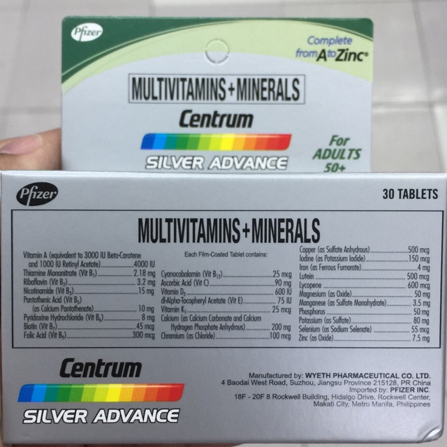 Centrum Silver Advance, for Adults 50+ (30 tablets) | Shopee Singapore