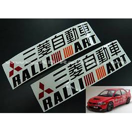 Mitsubishi KANJI Car STICKER RALLIART STICKER | Shopee Singapore