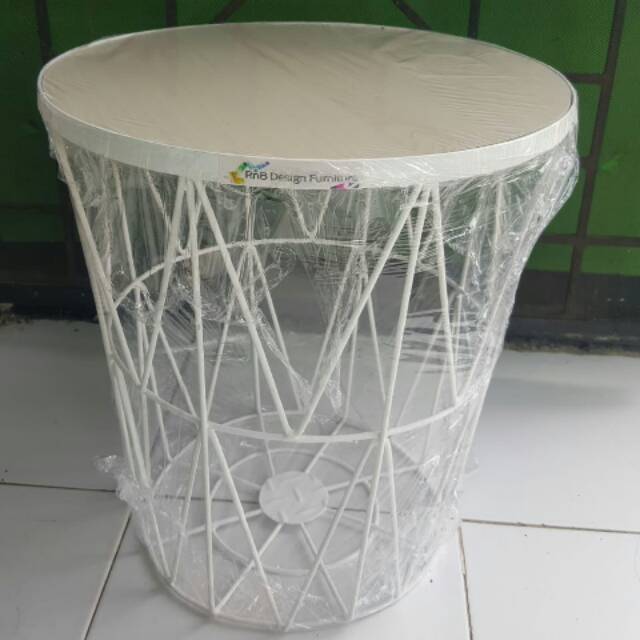 PUTIH Homemade Topaz Table (White on Cream) | Shopee Singapore