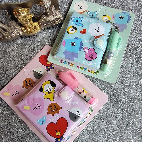 Bts BT21 Notebook Book - Memo Book - Korean Kpop Memo - Notebook+BTS ...