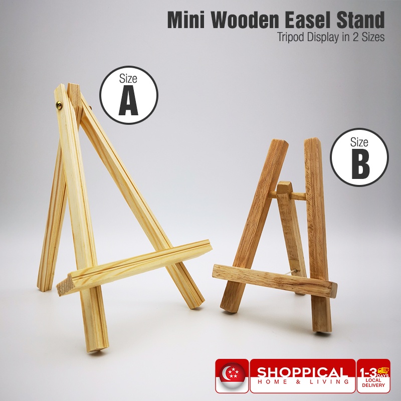 Mini Easel Stand Wooden Display Tripod Foldable Portable for Weddings ...