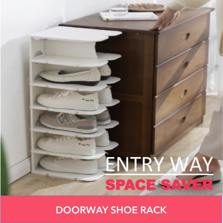 DOORWAY Compact Vertical Shoe Rack for Corner and Small Space 👞 👟 👠 ...