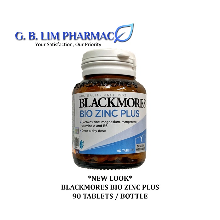 BLACKMORES BIO ZINC PLUS 90 TABLETS ONE BOTTLE (EXP:10-OCT-2026 ...