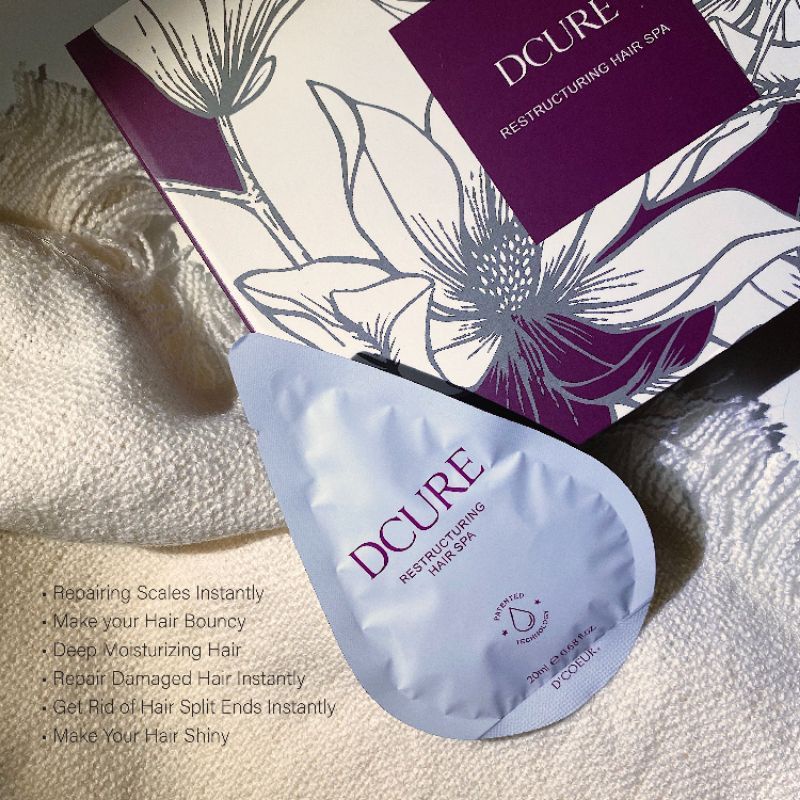 💜 Ready Stock 🌼 Dcure Restructuring Hair Mask 20ML Shea Butter | Shopee ...